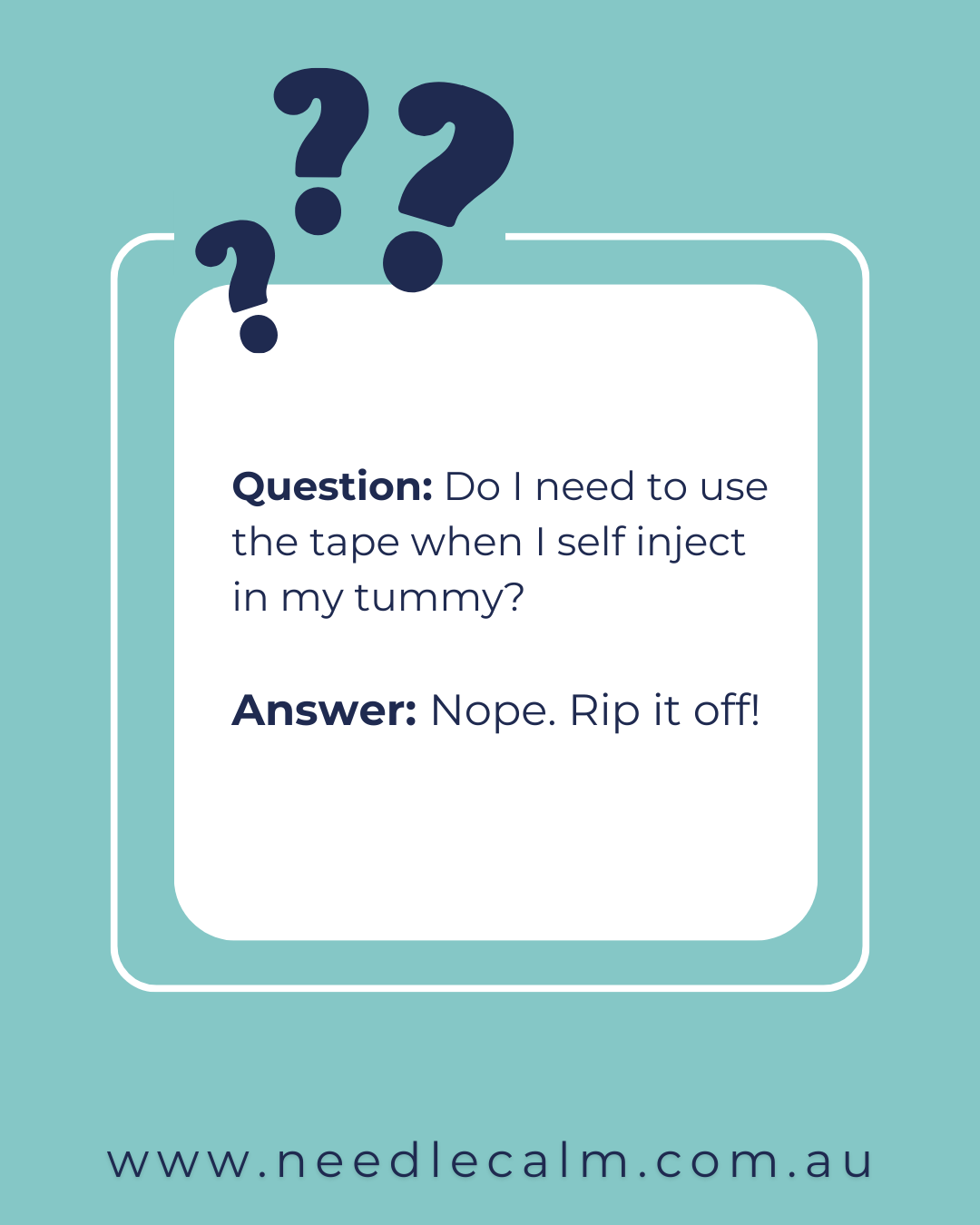 Self- injections - NeedleCalm™